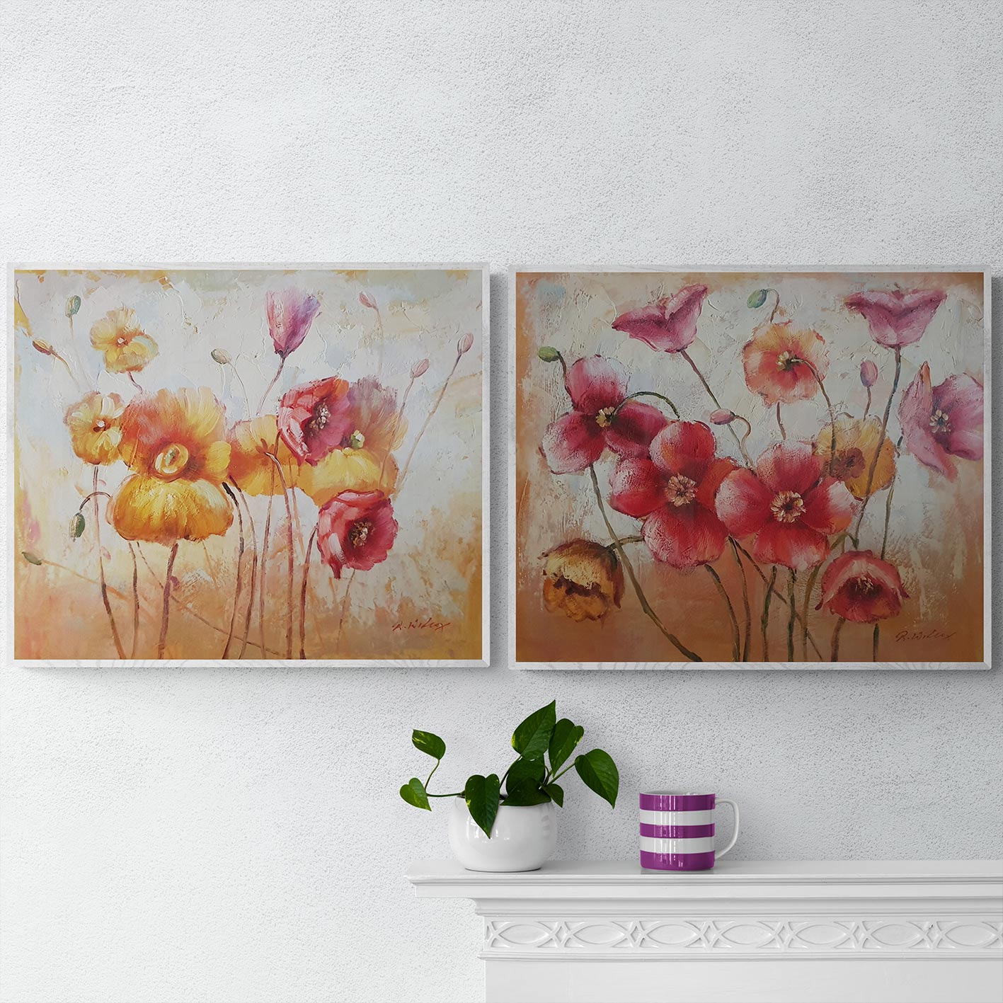 Cuadro Díptico Primavera 50X60 cm [2 piezas] – Decoartions